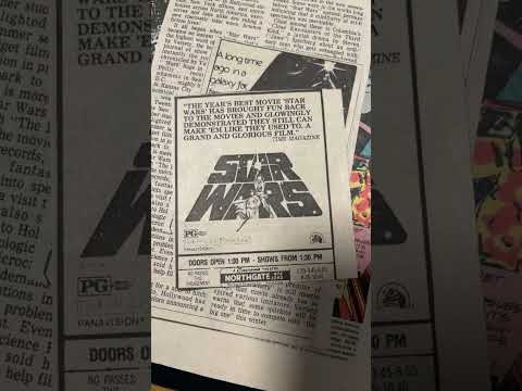 Original 1977 Seattle newspaper clippings found in Star Wars 1! #comicbooks #starwars