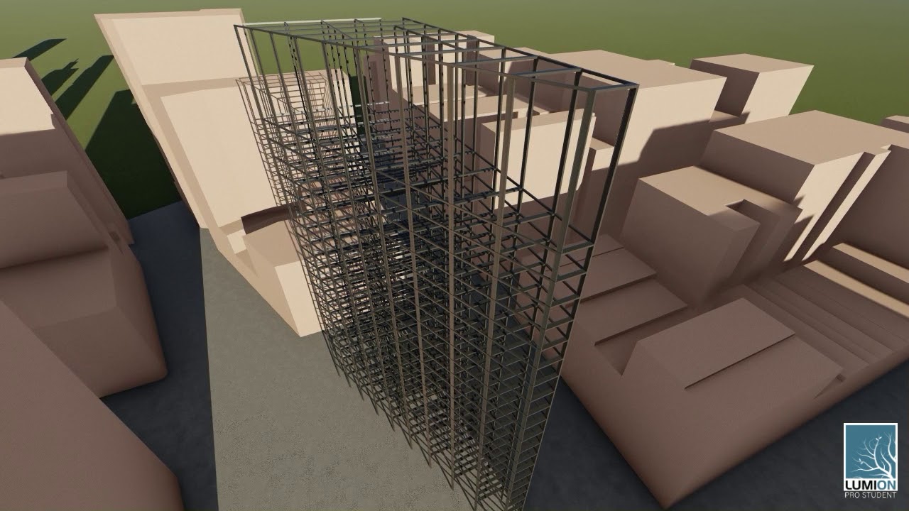 Flatiron Building structural model render