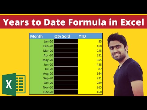 How to Calculate Years to Date(YTD) in Excel | Calculate YTD using Offset Function | Hindi/Urdu✅