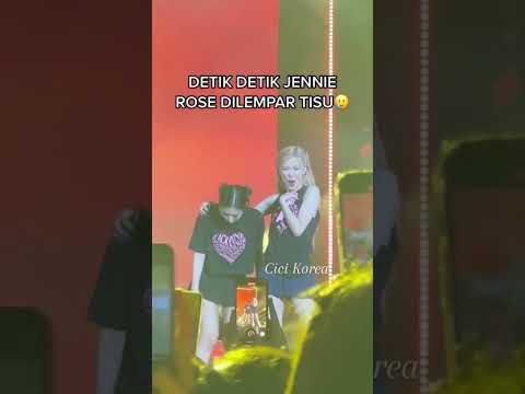 DETIK DETIK BLACKPINK DILEMPAR TISU😱 #BlackpinkConcert #blackpinkwordtour #bornpink