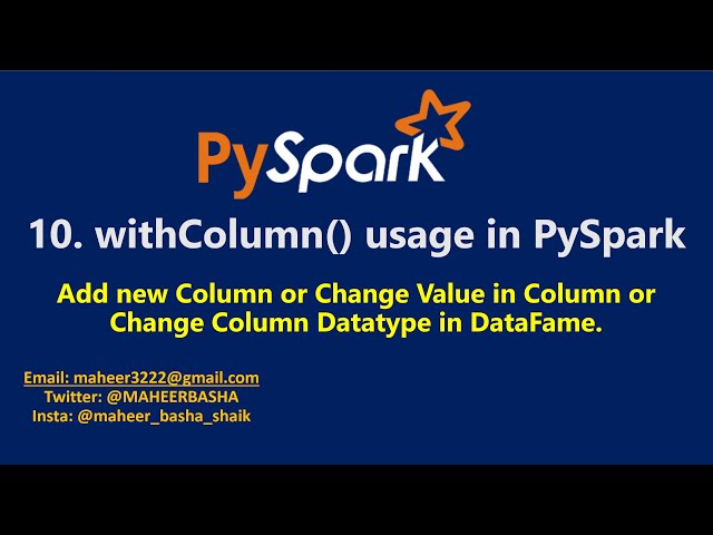 Mastering the withColumn Function in PySpark: A Comprehensive Guide | Galaxy.ai | Galaxy.ai