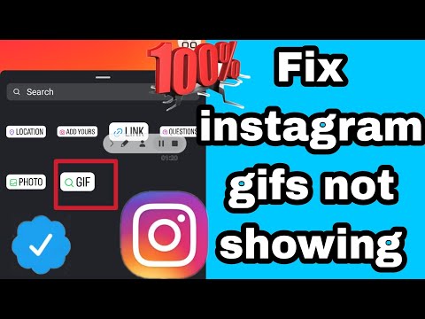 Fix instagram gifs not showing | gif option not showing in instagram | gifs not working on instagram