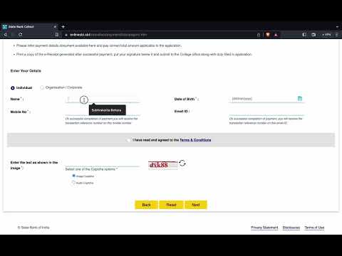 How to Pay for the CLC, MC, Original CHSE certificate through SBI Collect