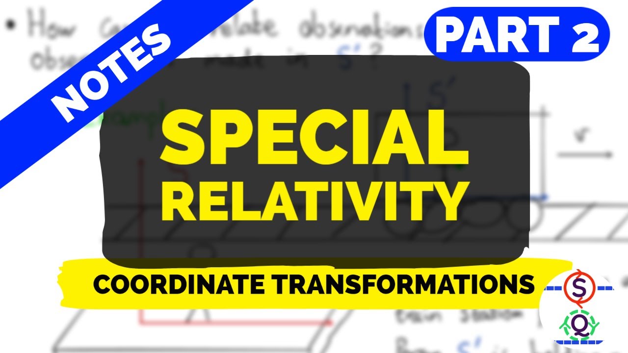 (0.2) Special Relativity: Coordinate Transformations