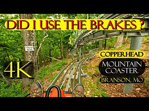 4K 60FPS Copperhead MOUNTAIN COASTER Branson, Missouri