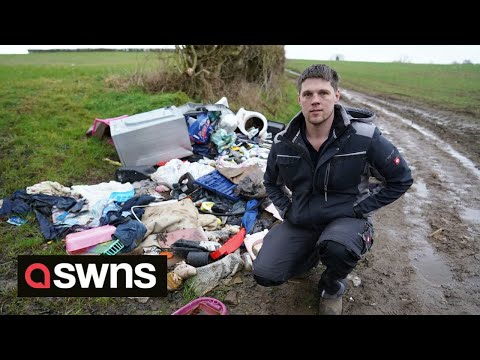 Farmer whose land is swamped by fly-tipping demands harsher penalties for perpetrators | SWNS