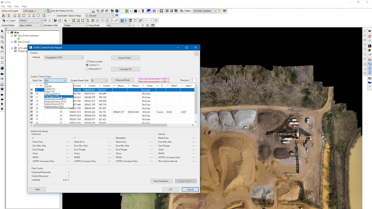 LP360 Short Tutorial - Control Report