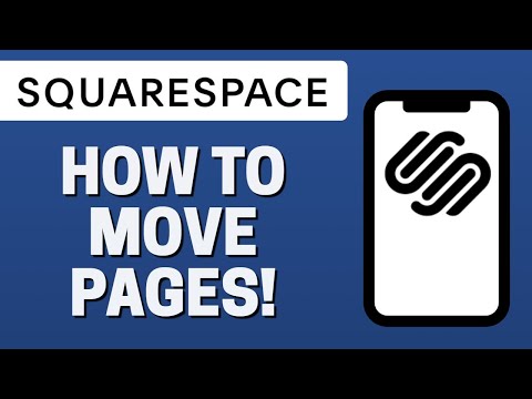 How To Move Pages In Squarespace App