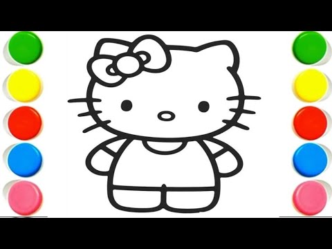 Beautiful Hello Kitty Drawing, Painting & Coloring For Kids and Toddlers_ Child Art#drawing#coloring