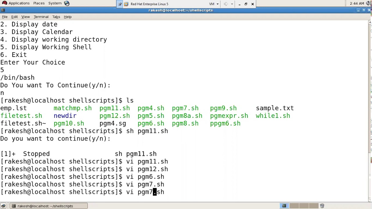 Unix Programming 18CS56 Module 2-The Shell Programming