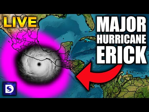 🔴BREAKING: MAJIOR HURRICANE ERICK Explosively Intensifies Near Mexico...