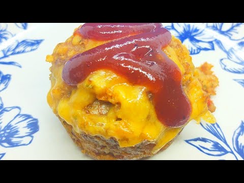 BBQ Mini Meatloaf | 5 Ingredients and only 30 minutes |snack time