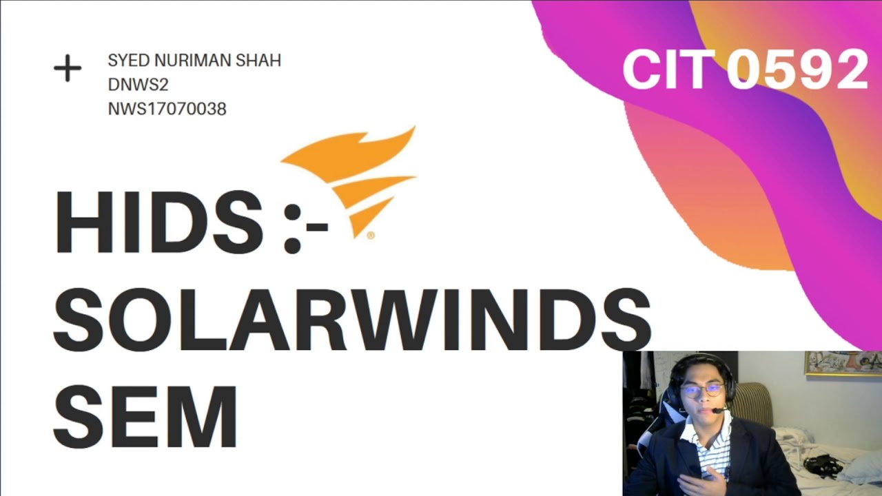 [0001] SOLARWIND SEM : INSTALLATION & CONFIGURATION ON WINDOWS SERVER 2012 LAB