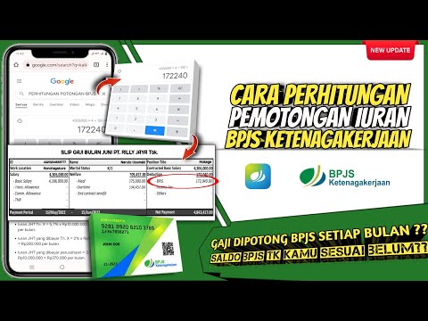 Cara menghitung potongan iuran Bpjs Ketenagakerjaan | potongan bpjs berapa persen dari gaji?