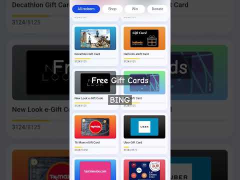 Free Gift Cards Bing #giftcards #bing #search