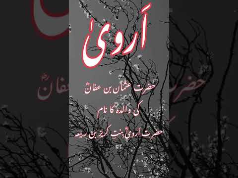 Arwa name meaning in urdu | Muslim girls name | Islamic | Trending |Unique | ارویٰ
