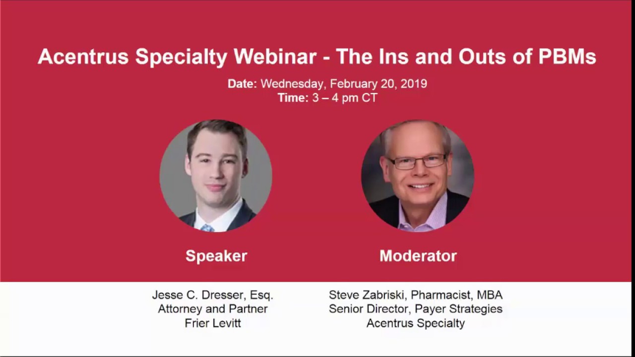 The Ins and Outs of PBMs