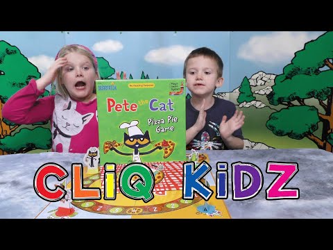 CLiQ KiDZ Have a Pizza Party with Pete the Cat Pizza Pie Game 2 Player Family Game Night Fun!