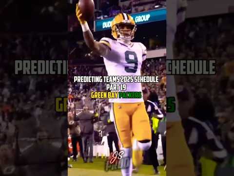 Predicting teams 2025 schedule; Green Bay Packers #nfl #shorts #sports