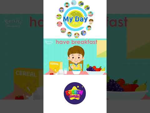 Kids vocabulary - My Day - Daily Routine - Learn English for kids #shorts