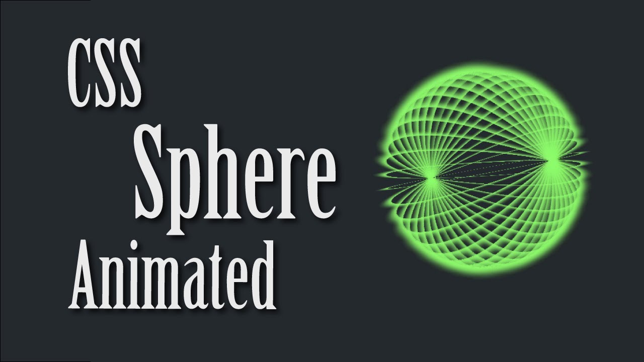 CSS Sphere Animated | CSS & JavaScript | Easy Tutorial