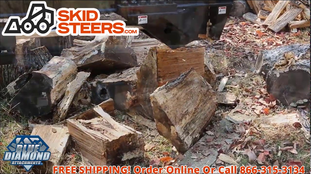 Blue Diamond Inverted Log Splitter for Skid Steer