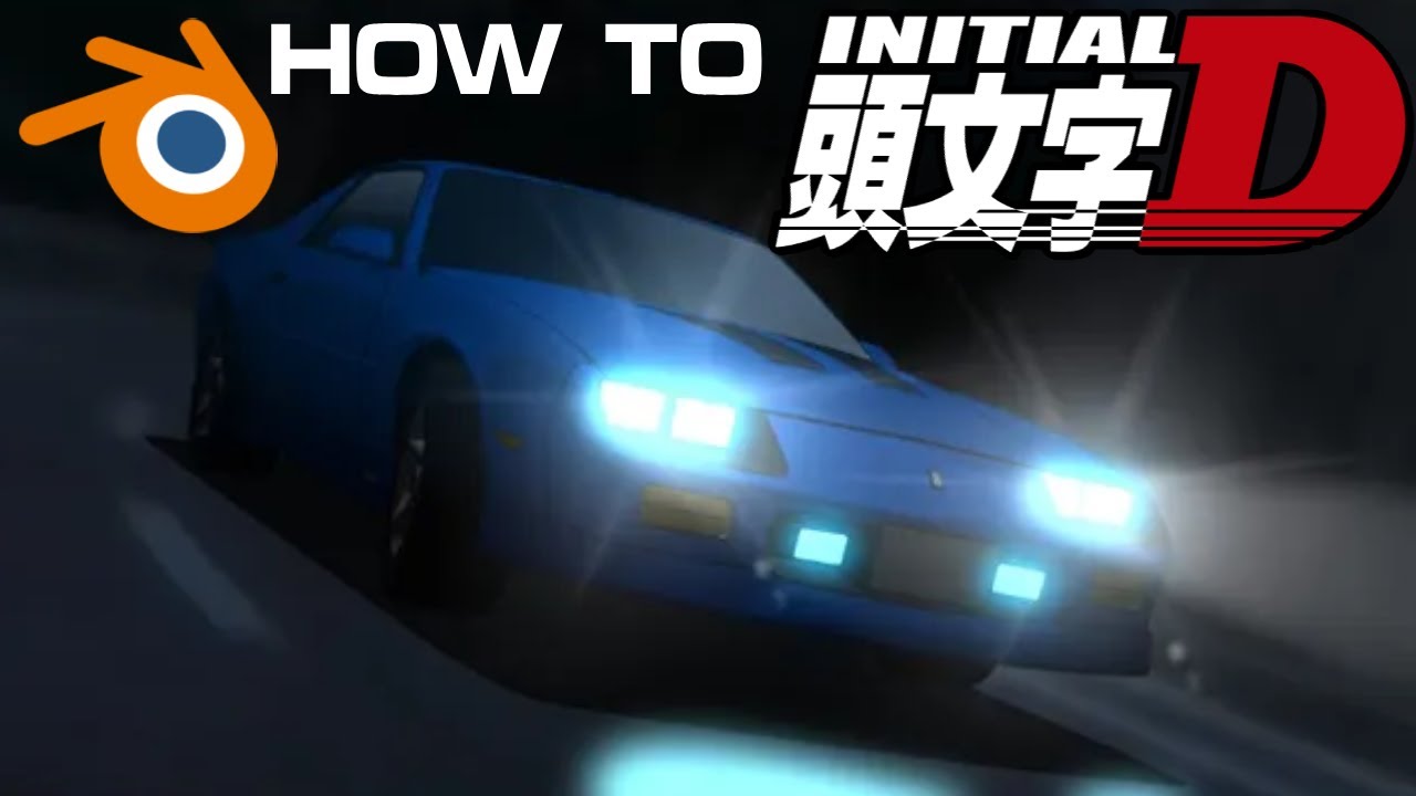 (TUTORIAL) HOW TO MAKE INITIAL D LEGENDS ART STYLE USING BLENDER