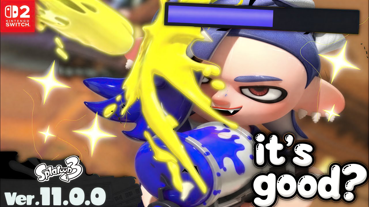 BIG UPDATE: Flow Aura, Health bar, Hit detection and more (ver.11.0.0) Splatoon 3 -Switch 2 Gameplay