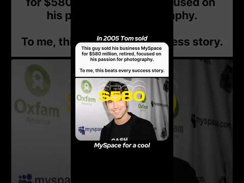 Tom Anderson, the guy who made $580 Million by selling MySpace! #businessstories