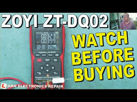 Zoyi ZT-DQ02 LCR Bridge ESR And Battery Internal Resistance Tester : Test And Review