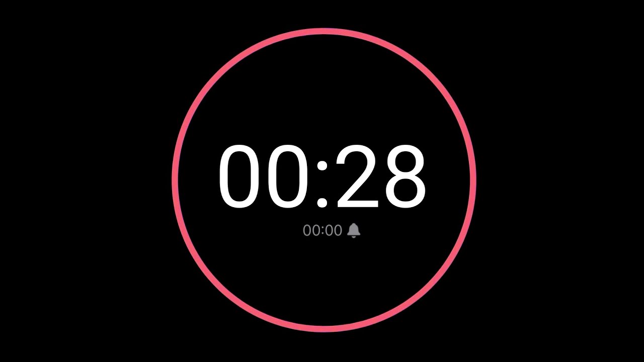 28 Second Countdown Timer / iPhone Timer Style