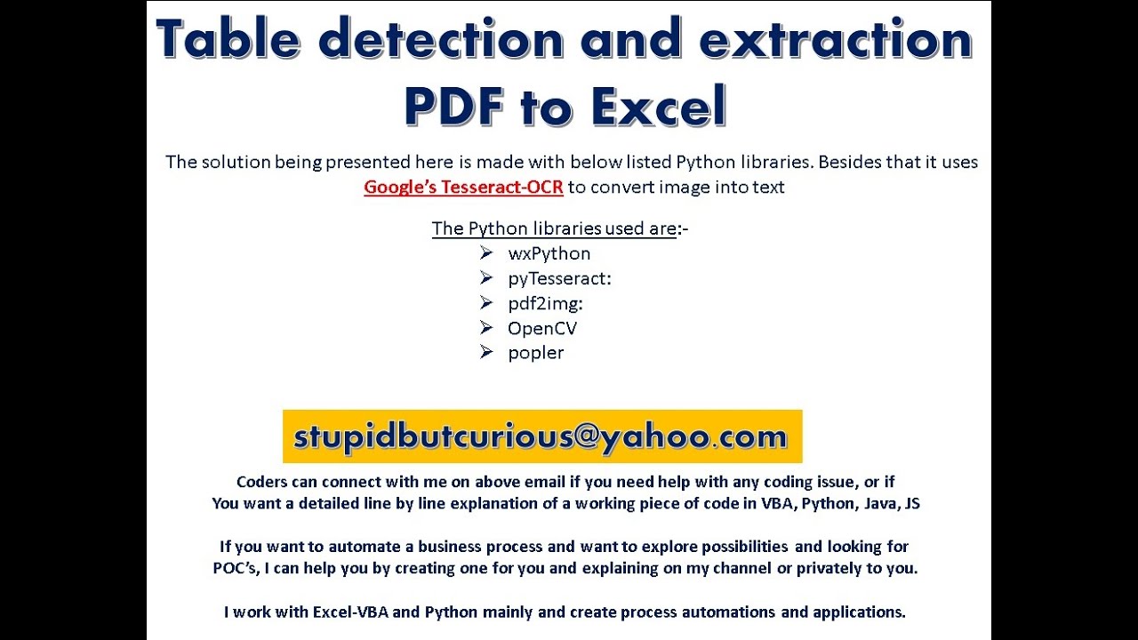 Image Table Detection