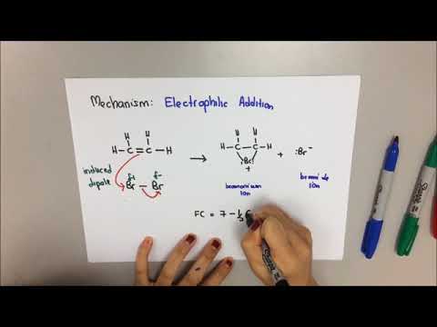 ethene and bromine