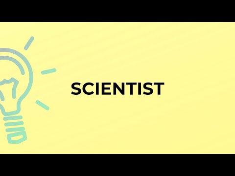 What is the meaning of the word SCIENTIST?