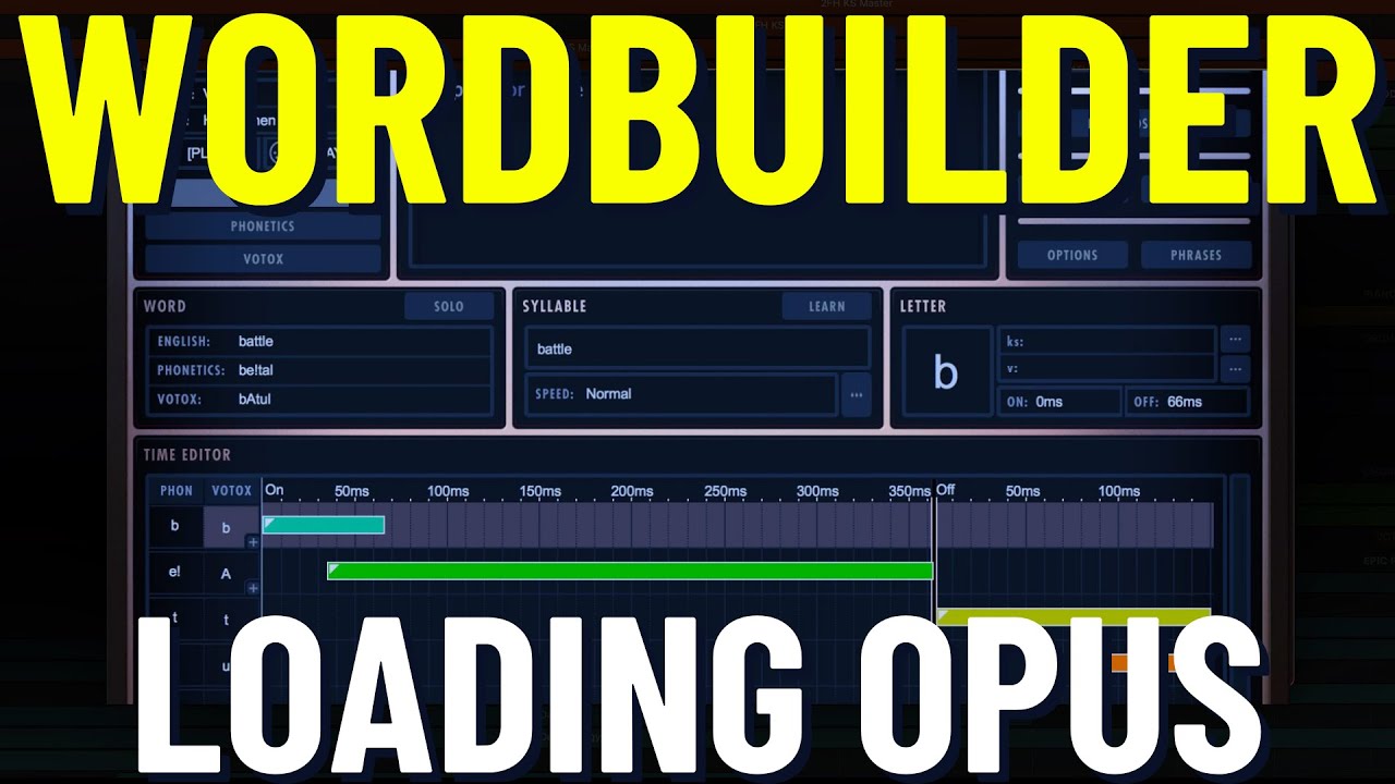 Loading an OPUS Library to access Wordbuilder | EUAN SMITH MUSIC