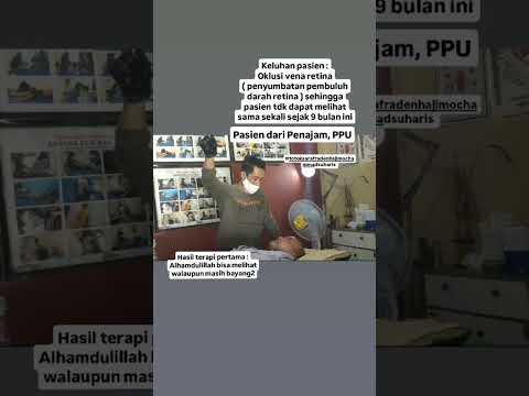 oklusi vena retina ( penyumbatan pembuluh darah retina) sehingga tdk bs melihat