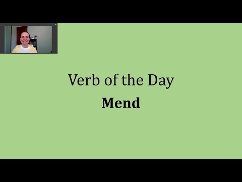 Verb of the Day - Mend