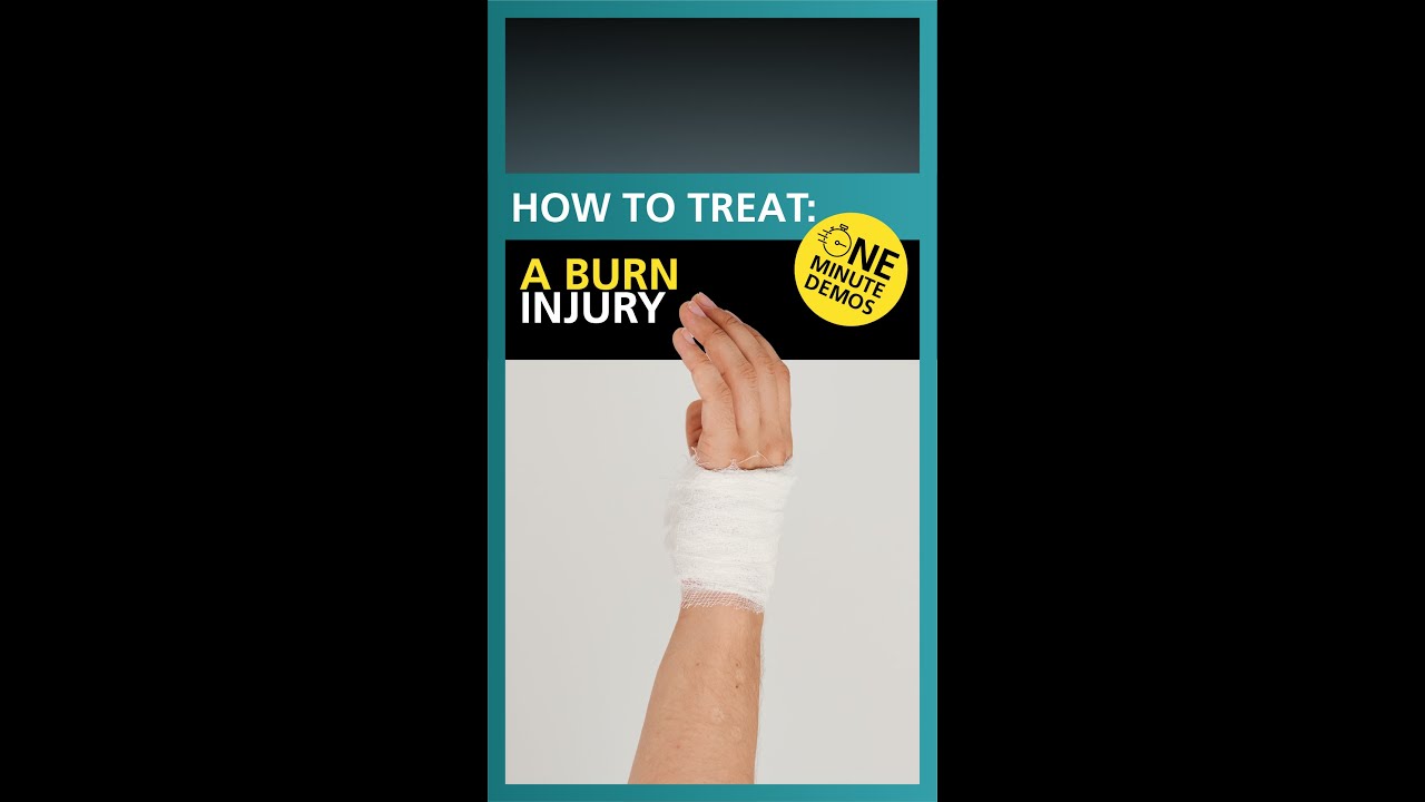 How to Treat a Burn Using a Burncare Kit (Containing Burnshield)