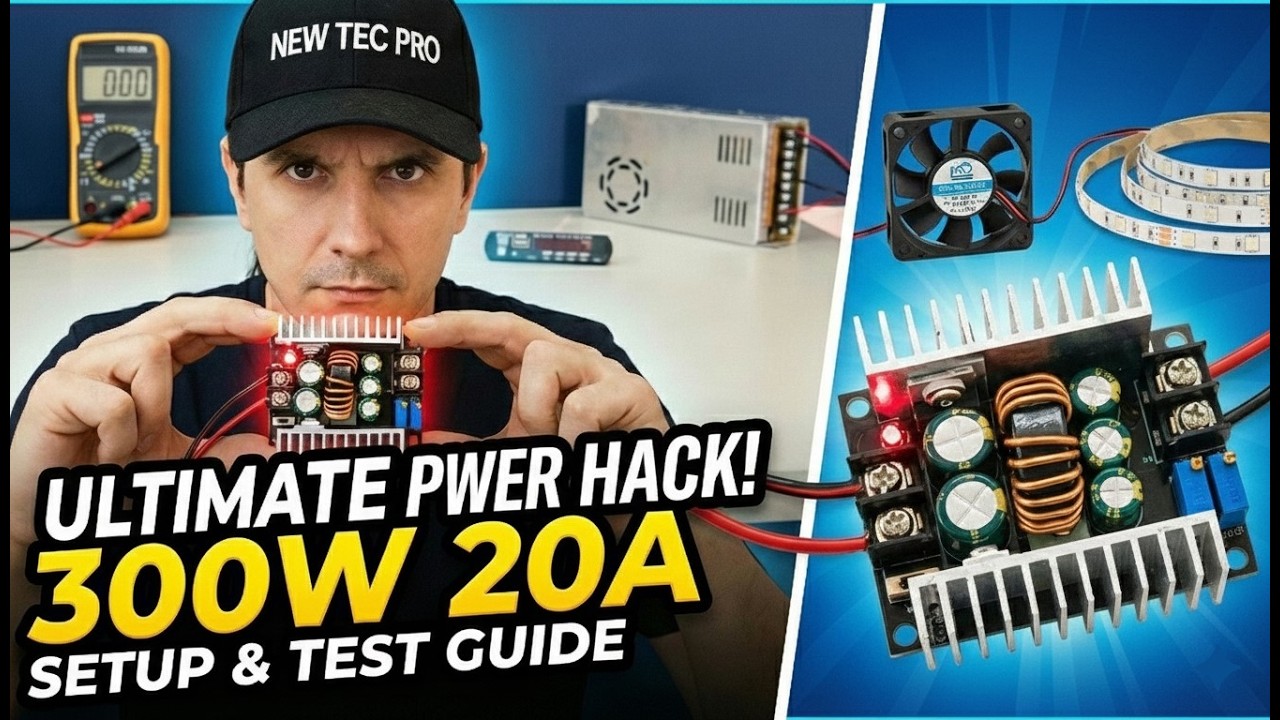 300W 20A DC-DC Buck Converter: Ultimate Setup & Testing Guide (Step Down Module)