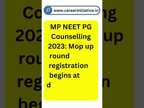 MP NEET PG Counselling 2023: Mop up round registration begins at dme.mponline.gov.in #neet2023