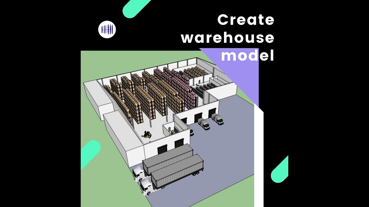Learn to draw warehouse layout in 3D