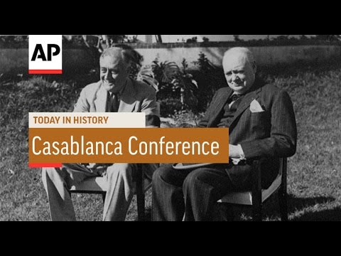 WWII: Casablanca Conference - 1943 | Today in History | 14 Jan 17