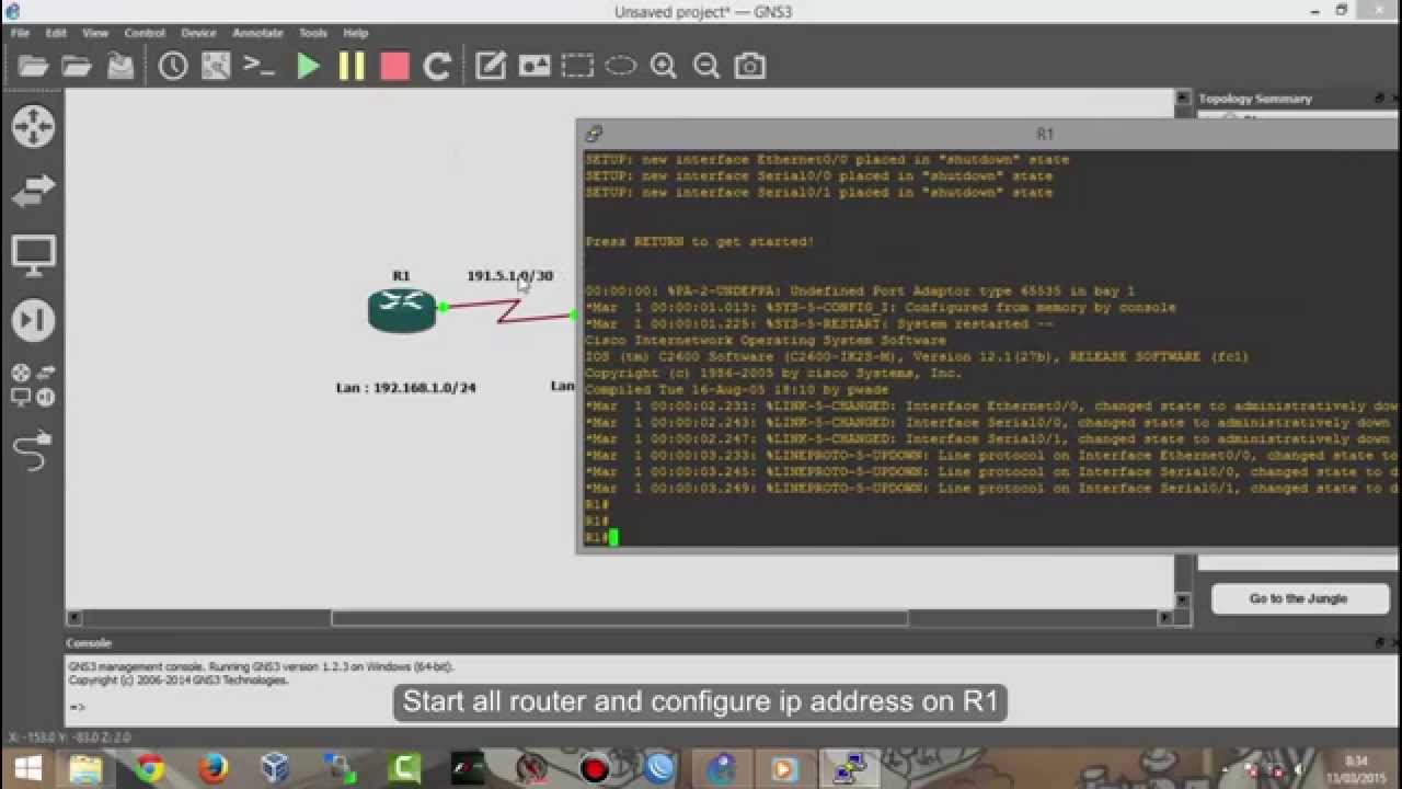 [Lab 4] Static Routing on Cisco Router