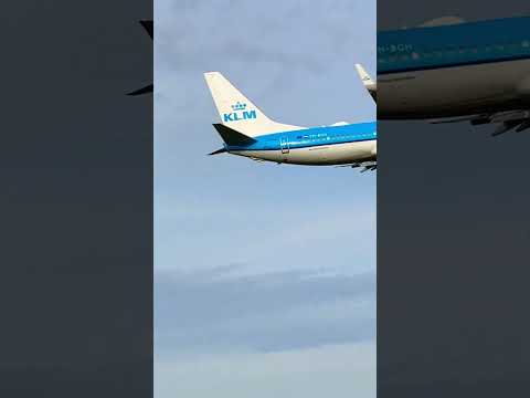 KLM airlines landed Zūrich Airport #shortvideo