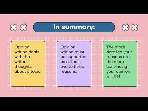 Opinion writing