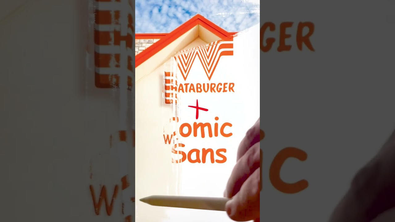 What if the #Whataburger logo was in #ComicSans? #logos #font #fontdesign #redesign #shorts