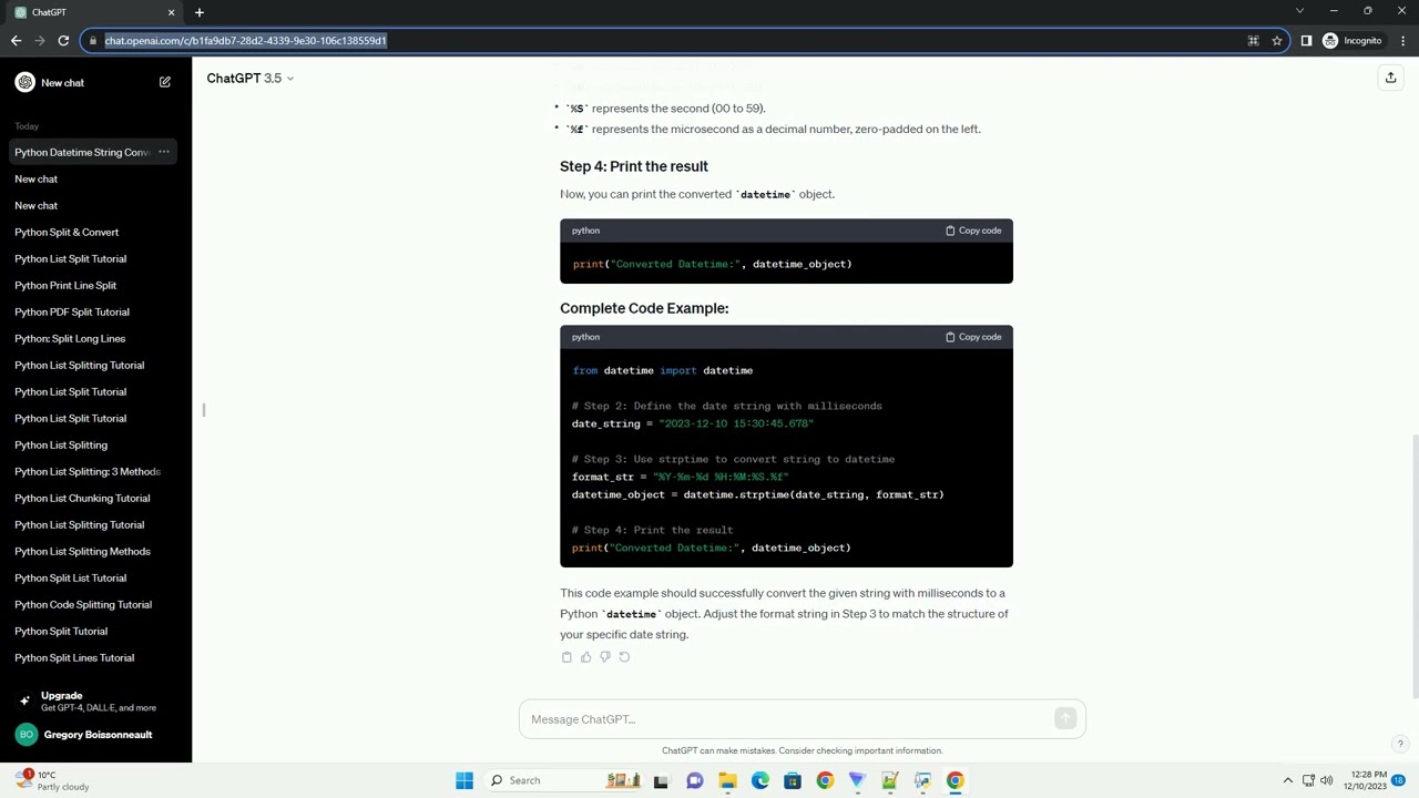 python string to datetime milliseconds