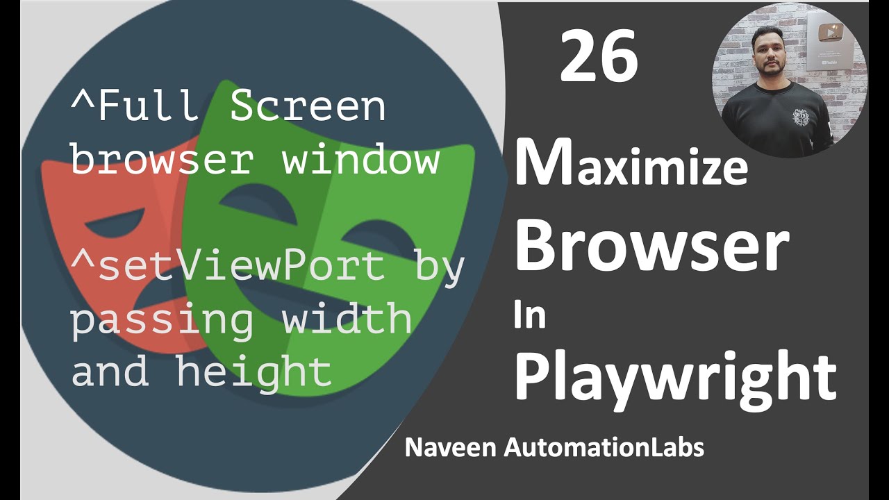 #26 - Maximize/Full Screen Browser in Playwright | ViewPortSize | Playwright with Java
