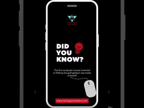 Did you know that the first computer mouse, invented in 1964 by Doug Engelbart, was made of wood?