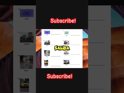 Word and Picture translated in Spanish and English | #spanishlearning101🔴 #spanish #español #viral